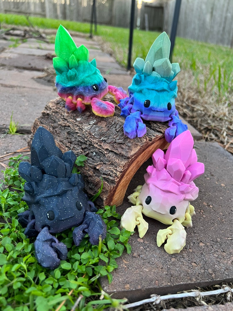 Crystal Crab Fidget made to Order Articulated Crab Fidget - Etsy