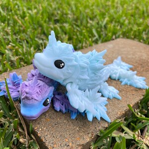 Frostphin Articulated Snowflake Dolphin: 3D Printed Fidget Toy - Etsy