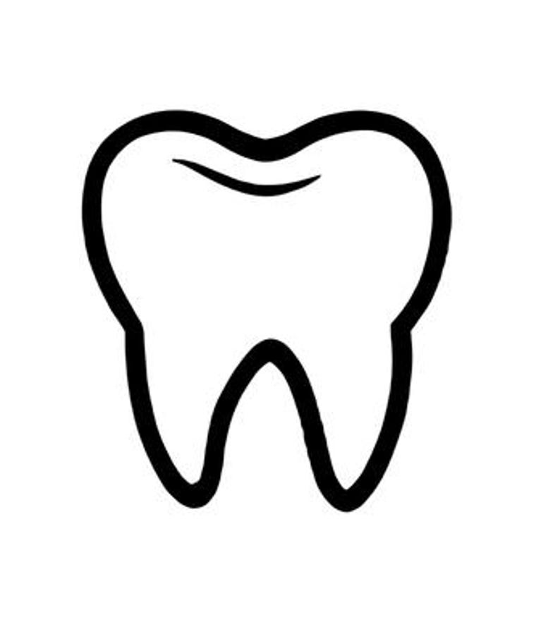 Dental SVG Icons Bundle – 20 Unique Black Outline Dental Icons, Bold ...