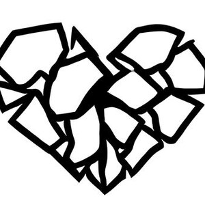 Broken Heart SVG Icons Bundle – 24 Unique Black Outline Heart Icons ...