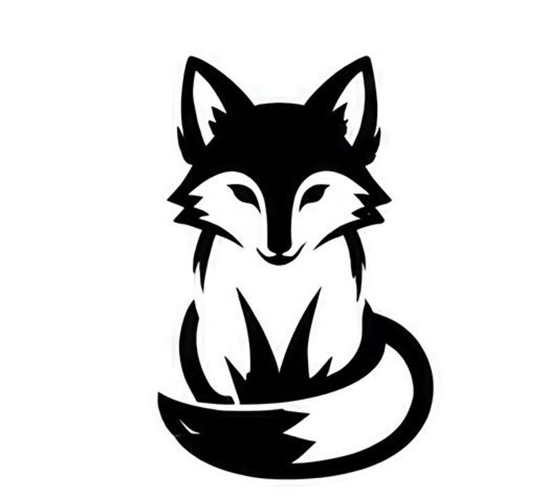Fox SVG Clipart Bundle – 25 Distinct Black Outline Woodland Animal ...