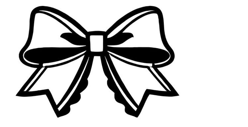 Cheer Bow SVG Bundle - 25 Distinct Ribbon Icons, Bold Outline Art ...