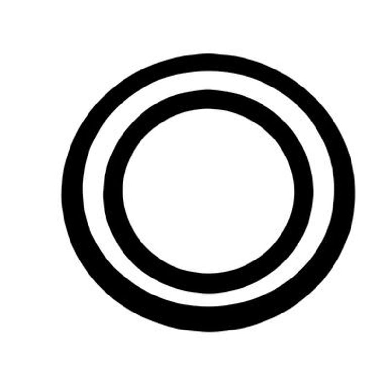 Double Circle SVG Icons Bundle – 25 Unique Black Outline Circles Icons ...