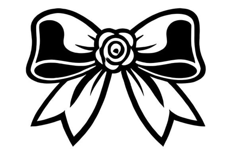 Cheer Bow SVG Bundle - 25 Distinct Ribbon Icons, Bold Outline Art ...