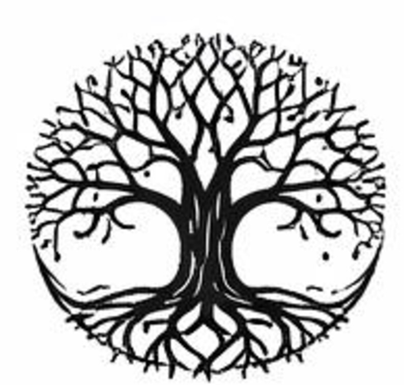 25 Unique Tree of Life Icons Svg Bundle Set | Black Line Art Symbols ...