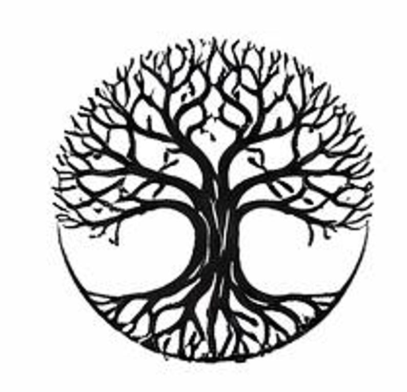 25 Unique Tree of Life Icons Svg Bundle Set | Black Line Art Symbols ...