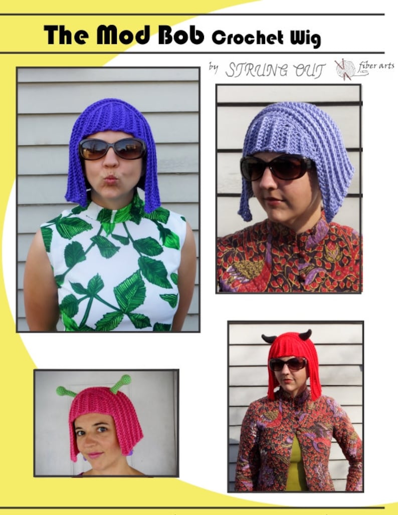 DIGITAL CROCHET PATTERN: the Mod Bob Sizes Toddler-adult - Etsy