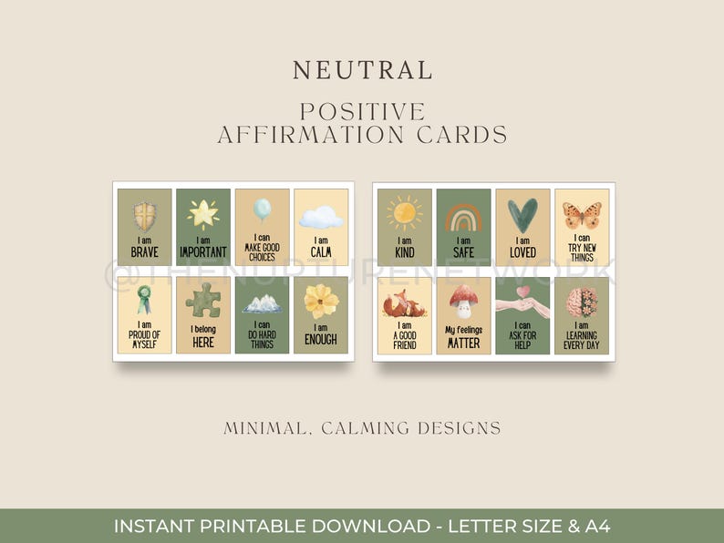 Positive Affirmations for Kids Printable | Social Emotional Learning ...