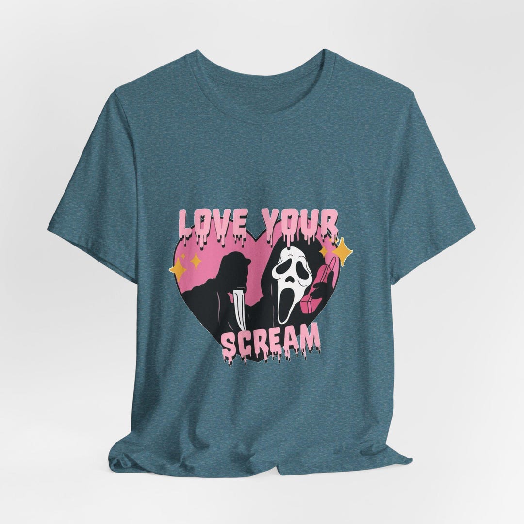 Love Your Scream Tee | Scream Mask Horror Graphic T-shirt - Etsy
