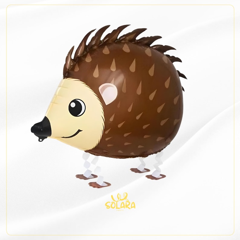 Hedgehog Walking Balloon Animal 60cm, Helium Airwalker Kids Birthday ...