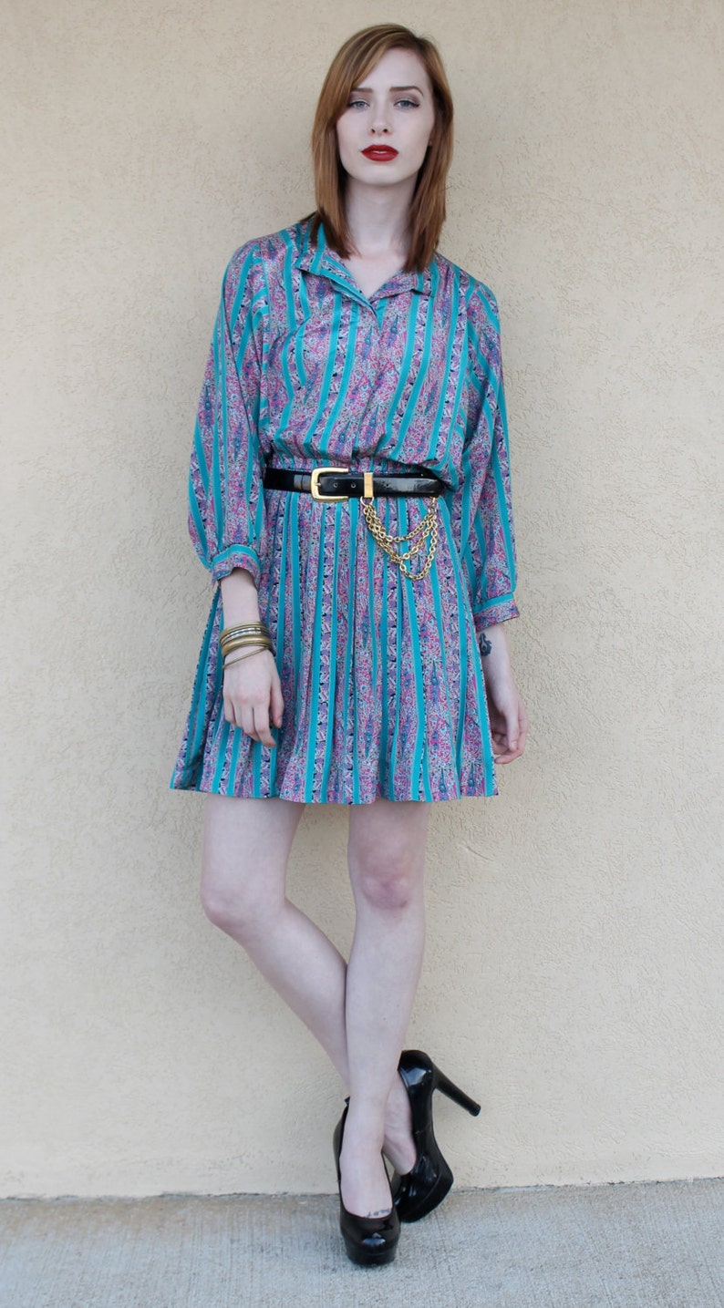 80s Secretary Dress 80s Mini Dress 80s Day Dress Vintage 80s - Etsy