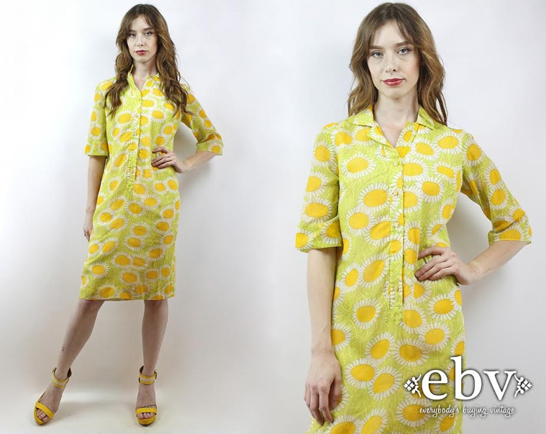 1970s Dress 70s Floral Dress Hippie Dress Hippy Dress Daisy Dress 70s ...