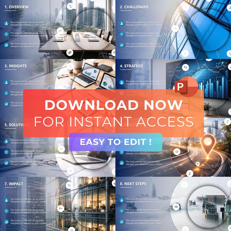 Business Presentation Powerpoint Template – Strategy & Project ...