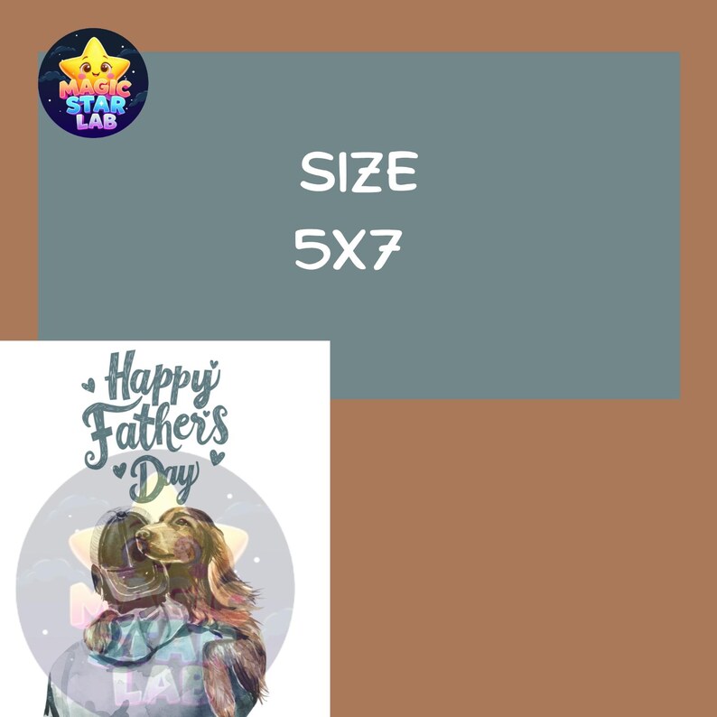 Dog Dad Father's Day Card, Printable Gift From Dog (digital Download ...