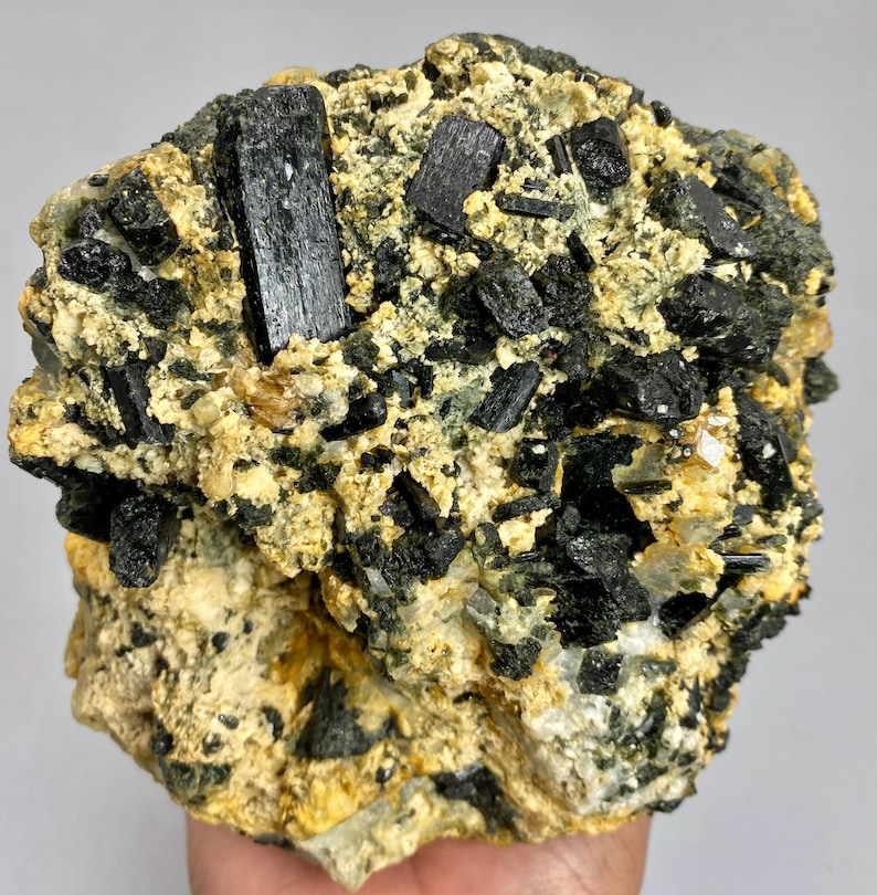 2.5 Kg Unique Large Piece! Natural EPIDOTE Crystal Cluster Specimen ...