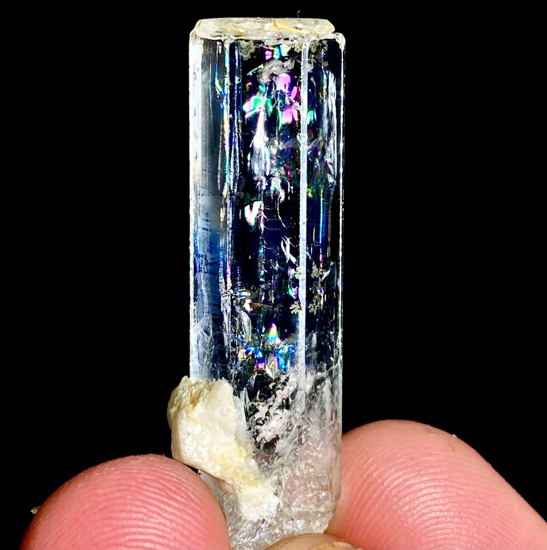 Rare Natural Gem Grade Terminated AQUAMARINE With Albite FELDSPAR ...
