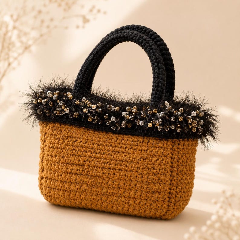 Easy Crochet Tote Bag Pattern PDF, Beginner Purse Tutorial, Market Bag ...