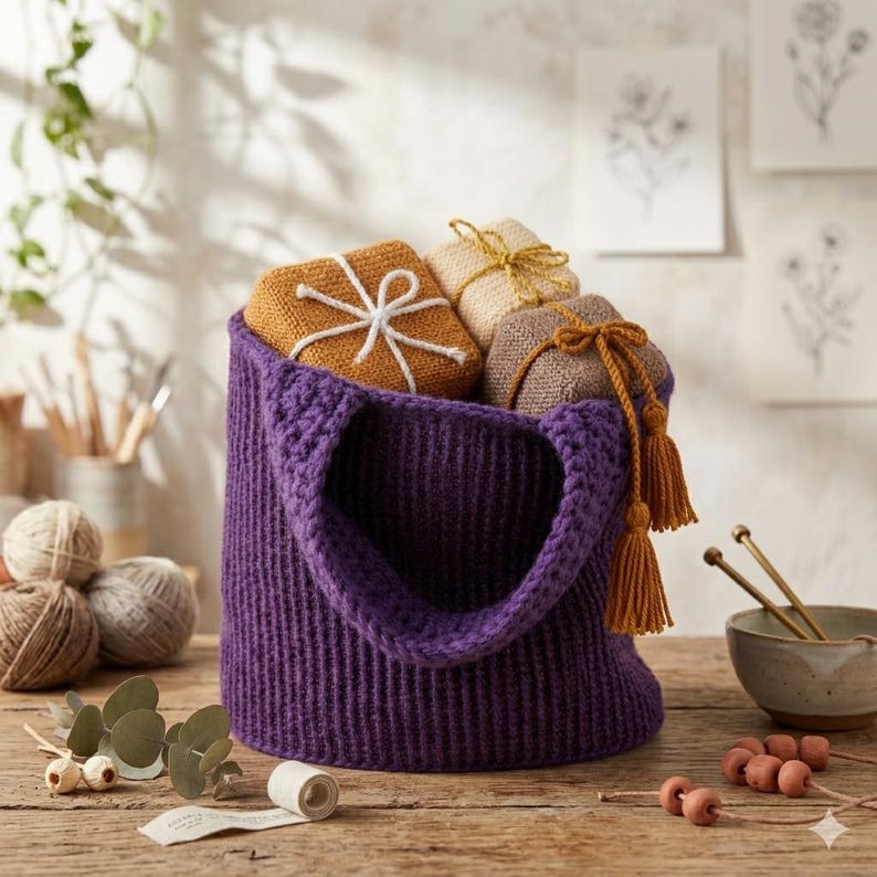 Simple Crochet Tote Bag Pattern PDF – Beginner-friendly Market Tote ...