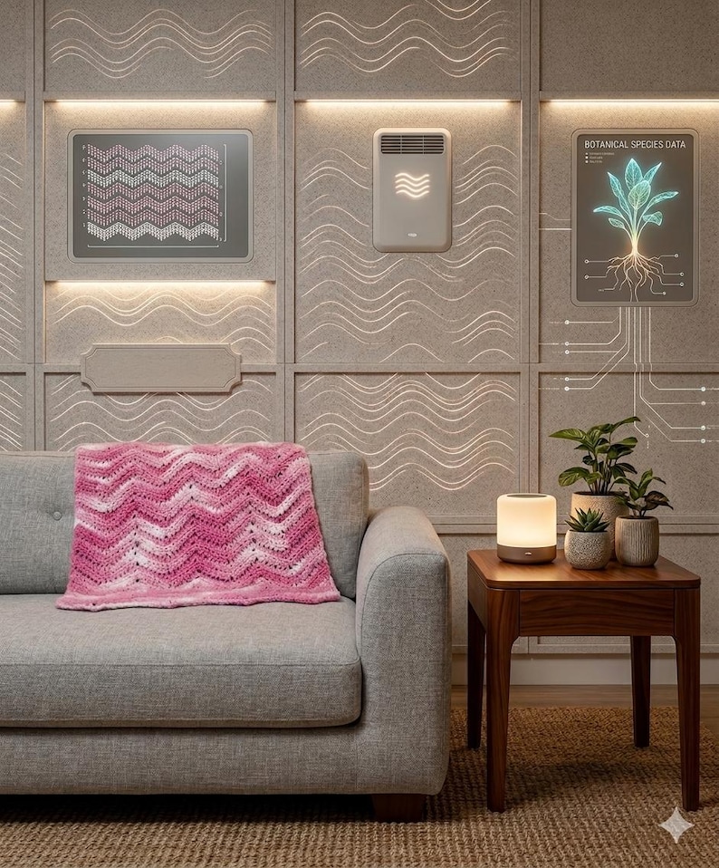Crochet Ripple Throw Blanket Pattern PDF, Easy Chevron Afghan, Pink ...