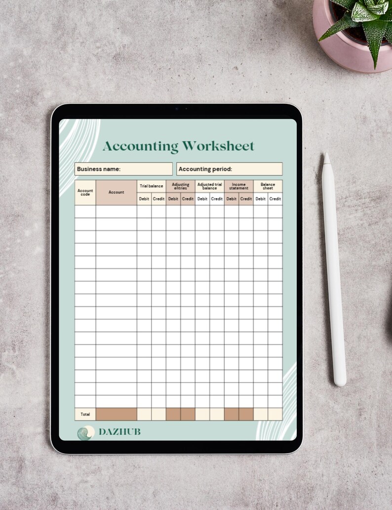 Printable Accounting Ledger Sheets: Small Business General Ledger ...