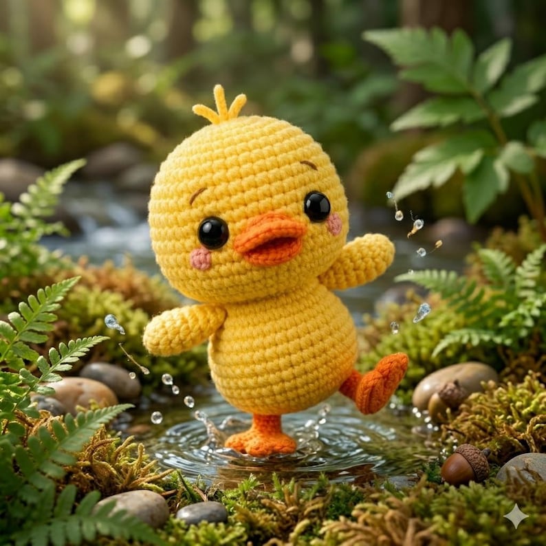 Duck Crochet Pattern PDF – Amigurumi Duckling Tutorial With Step-by ...