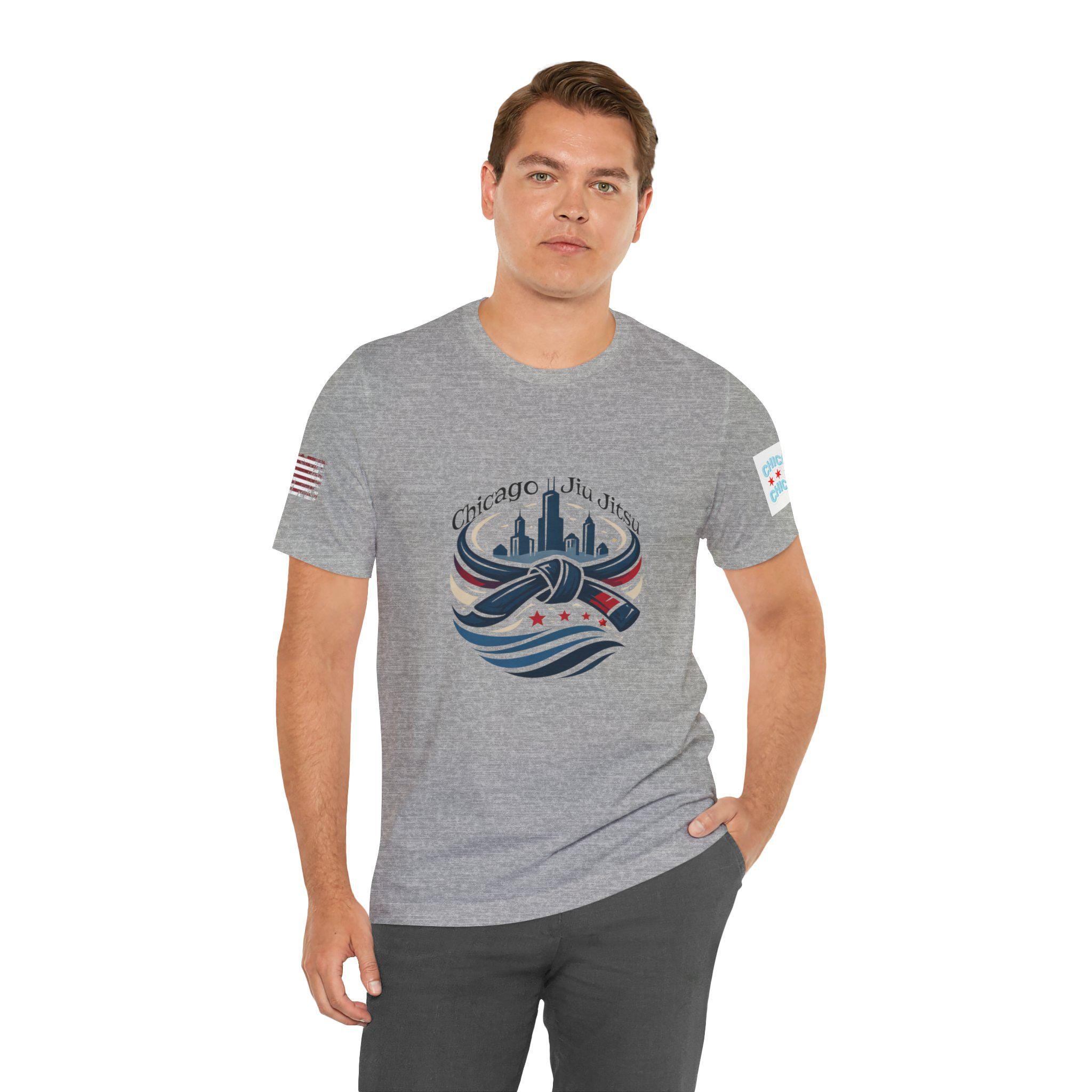 Chicago Jiu-jitsu Skyline Knot T-shirt | Martial Arts Chicago BJJ. Ji ...