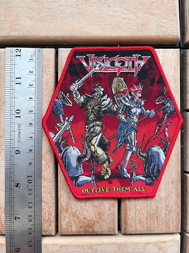 Visigoth 'outlive Them All' Embroidered Patch Battle Jacket Accessories ...