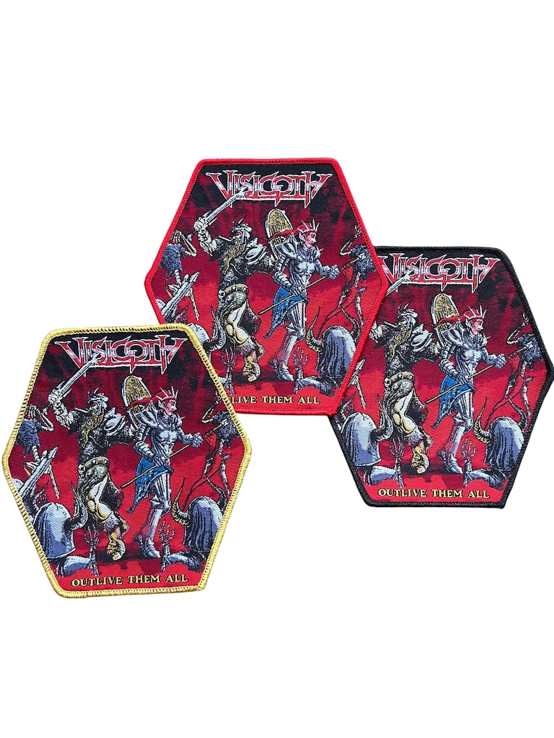 Visigoth 'outlive Them All' Embroidered Patch Battle Jacket Accessories ...