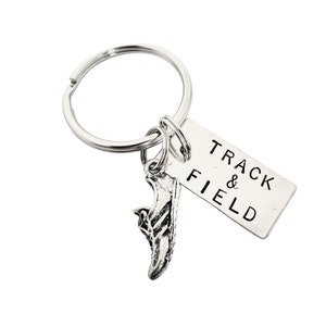 TRACK & FIELD Key Chain / Bag Tag - Ball Chain or Key Ring - Track Key ...