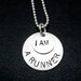RUN RACE MONTH Sterling Silver Run Necklace 16 18 or 20 - Etsy