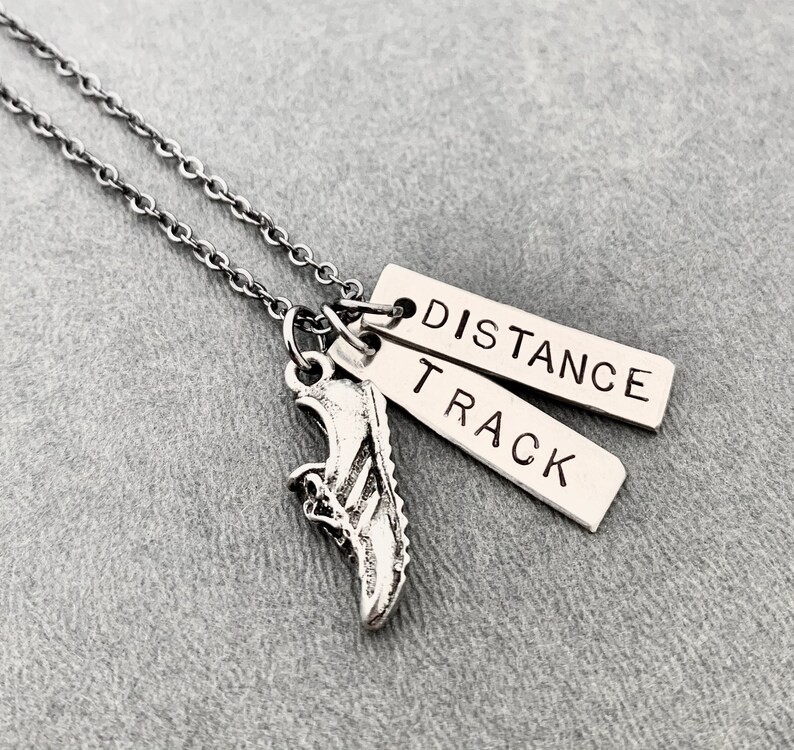 RUN TRACK DISTANCE Necklace Distance Running Necklace on | Etsy
