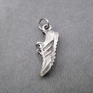 Pewter RUNNING SHOE Charm - ONE (1) Pewter Running Shoe Charm - Run ...