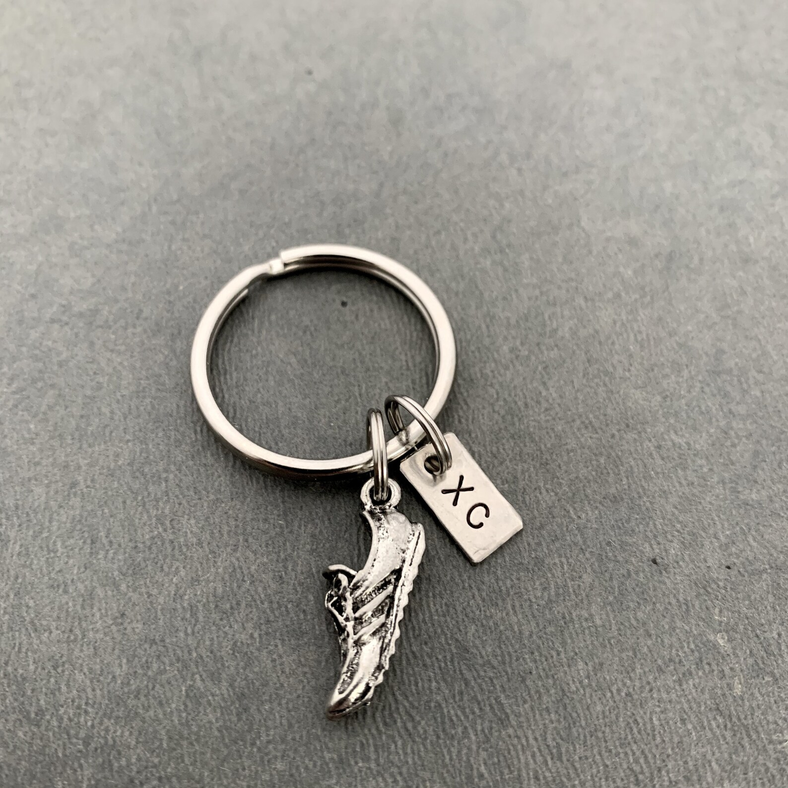 XC Run XC Cross Country Key Chain Ball Chain or Key Ring | Etsy