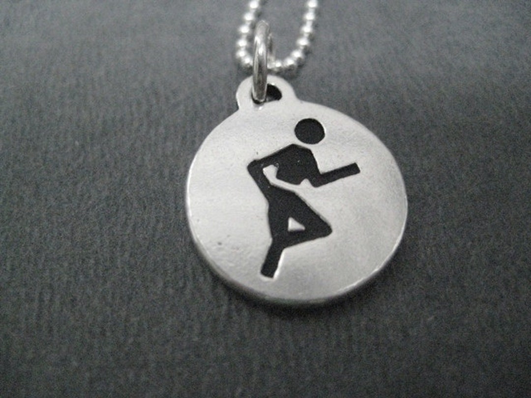 RUNNER Sterling Silver Necklace - 16, 18 or 20 Inch Sterling Silver ...