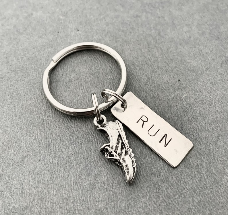 Run RUNNER Key Chain / Bag Tag Shoe Plus Large RUN Pendant - Etsy