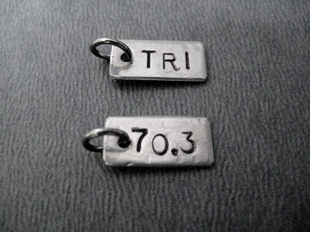 ONE 1 TRI Charm Only Hand Hammered Nickel Silver Add On | Etsy