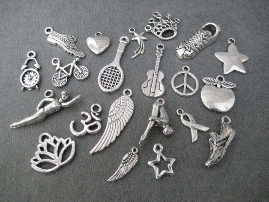 Add ONE (1) PEWTER Charm to Your Necklace or Wrap Bracelet or Ornament ...