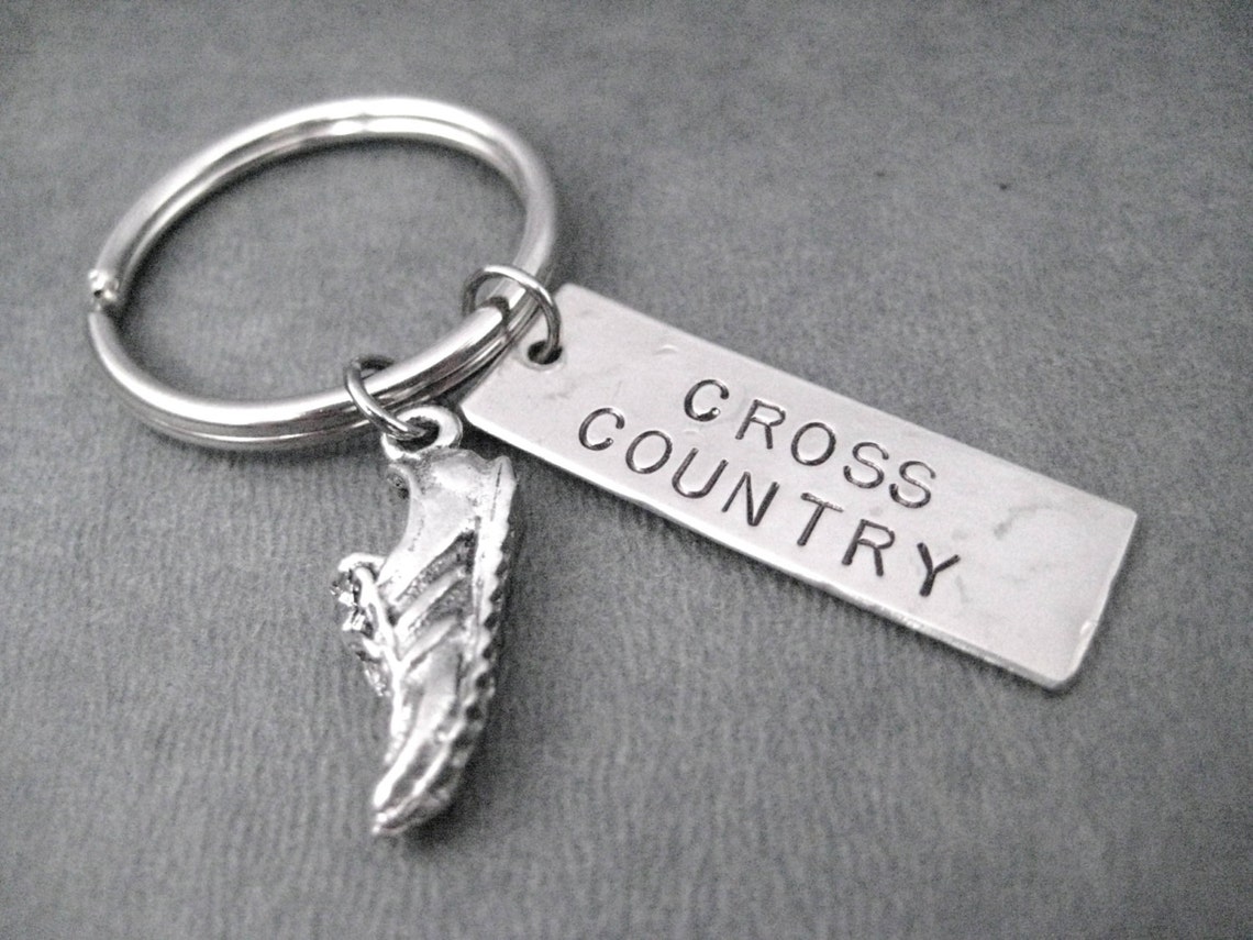 RUN CROSS COUNTRY Key Chain Ball Chain or Key Ring Shoe - Etsy
