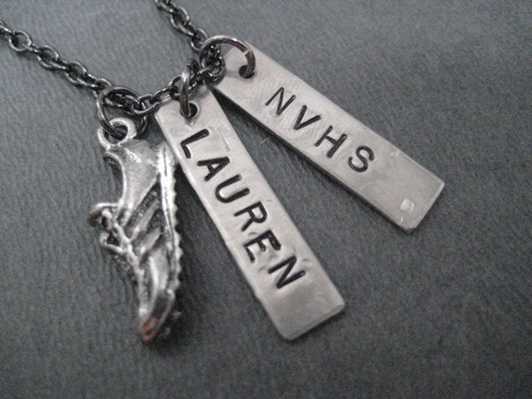 TRACK RUNNING Necklace Personalized Custom High School Running Necklace ...