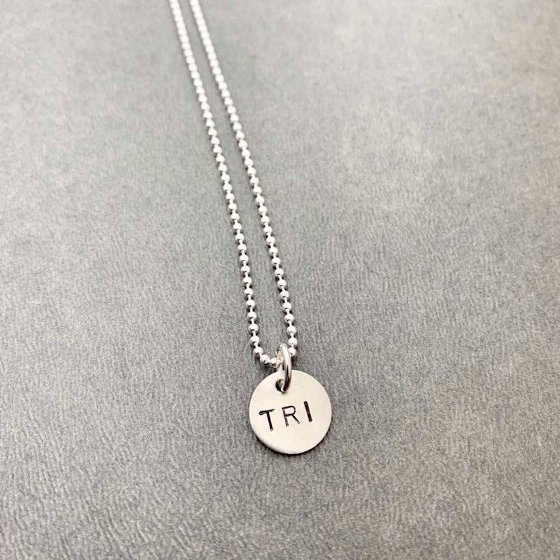 TRI Just TRI Sterling Silver Triathlon Necklace 16 18 or | Etsy