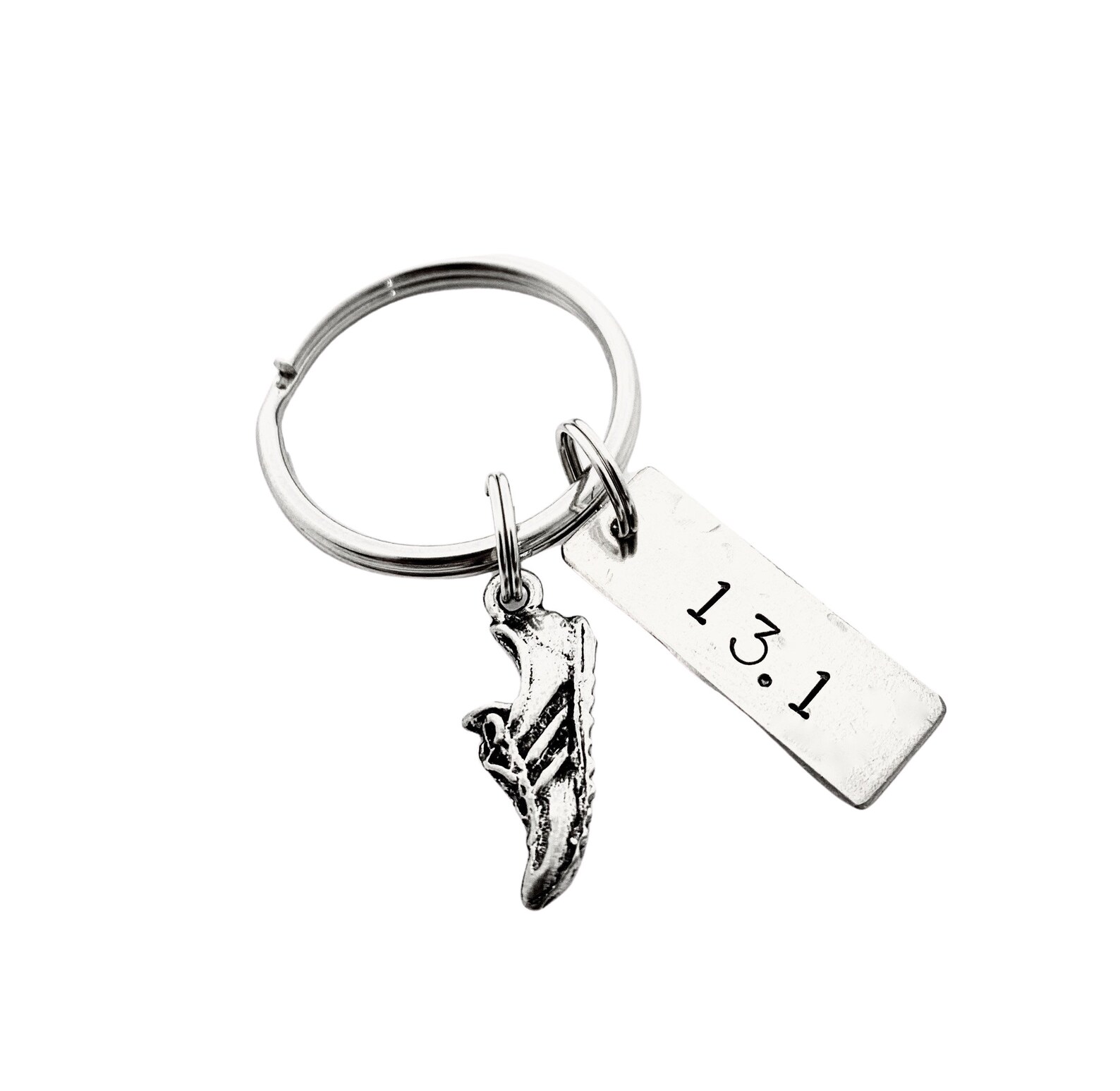 Run DISTANCE Key Chain / Bag Tag Large RUN 5k 10k 13.1 | Etsy