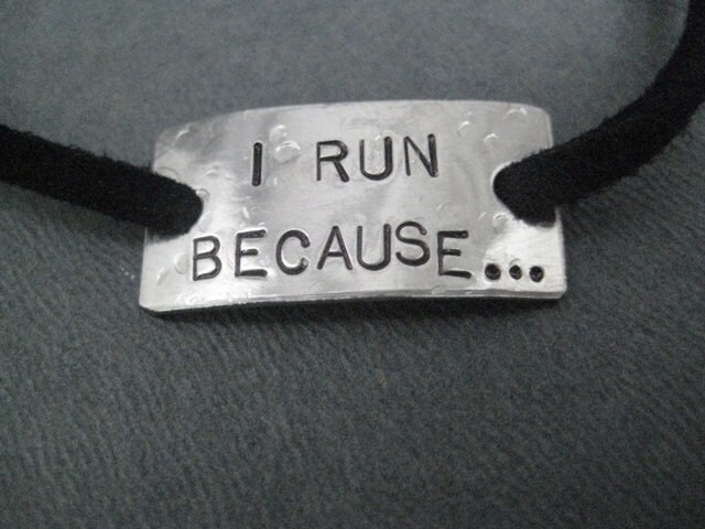 I RUN Because...wrap Bracelet Running Jewelry Motivational - Etsy