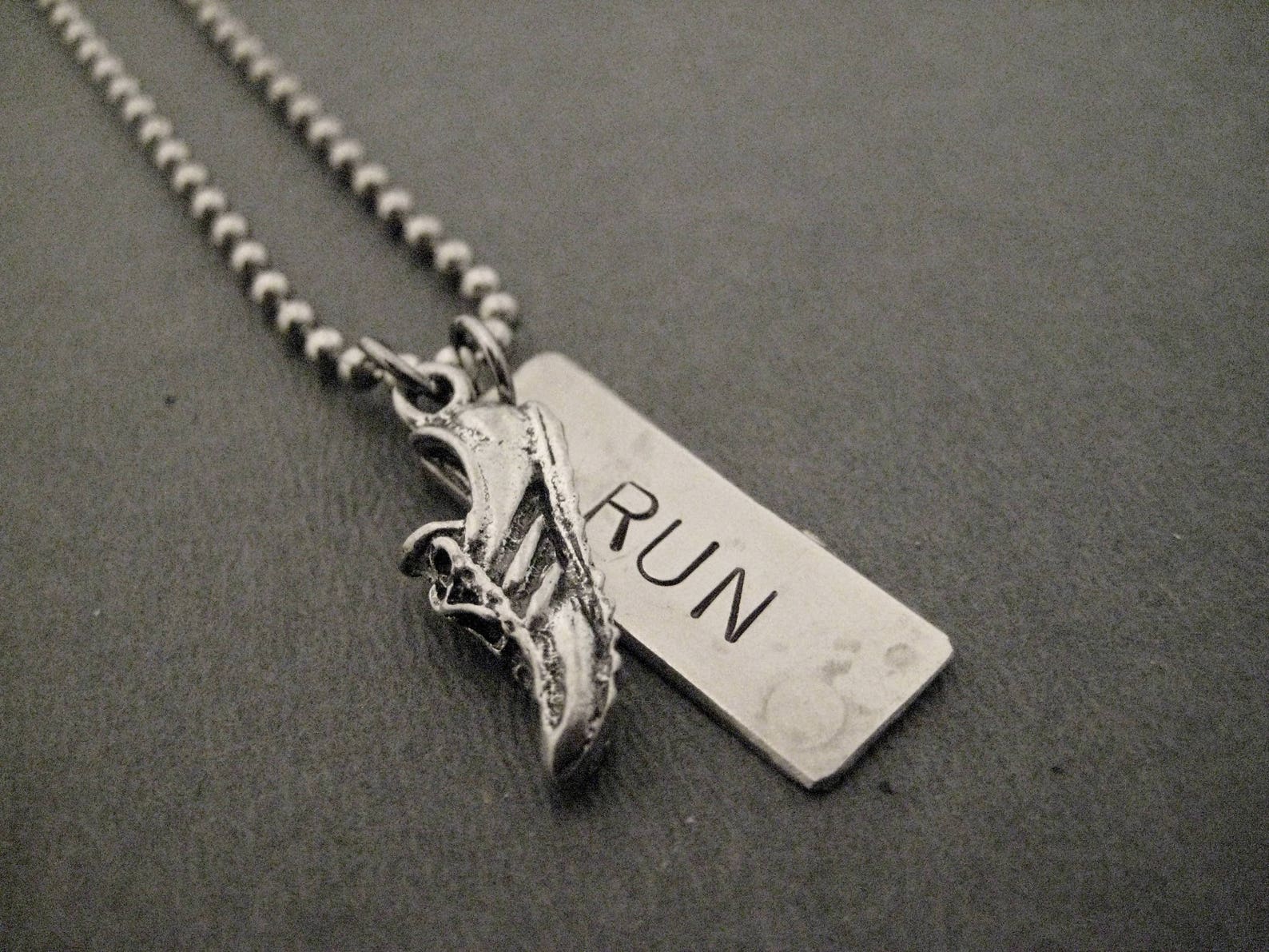 Run RUNNER Key Chain / Bag Tag Shoe Plus Large RUN Pendant - Etsy