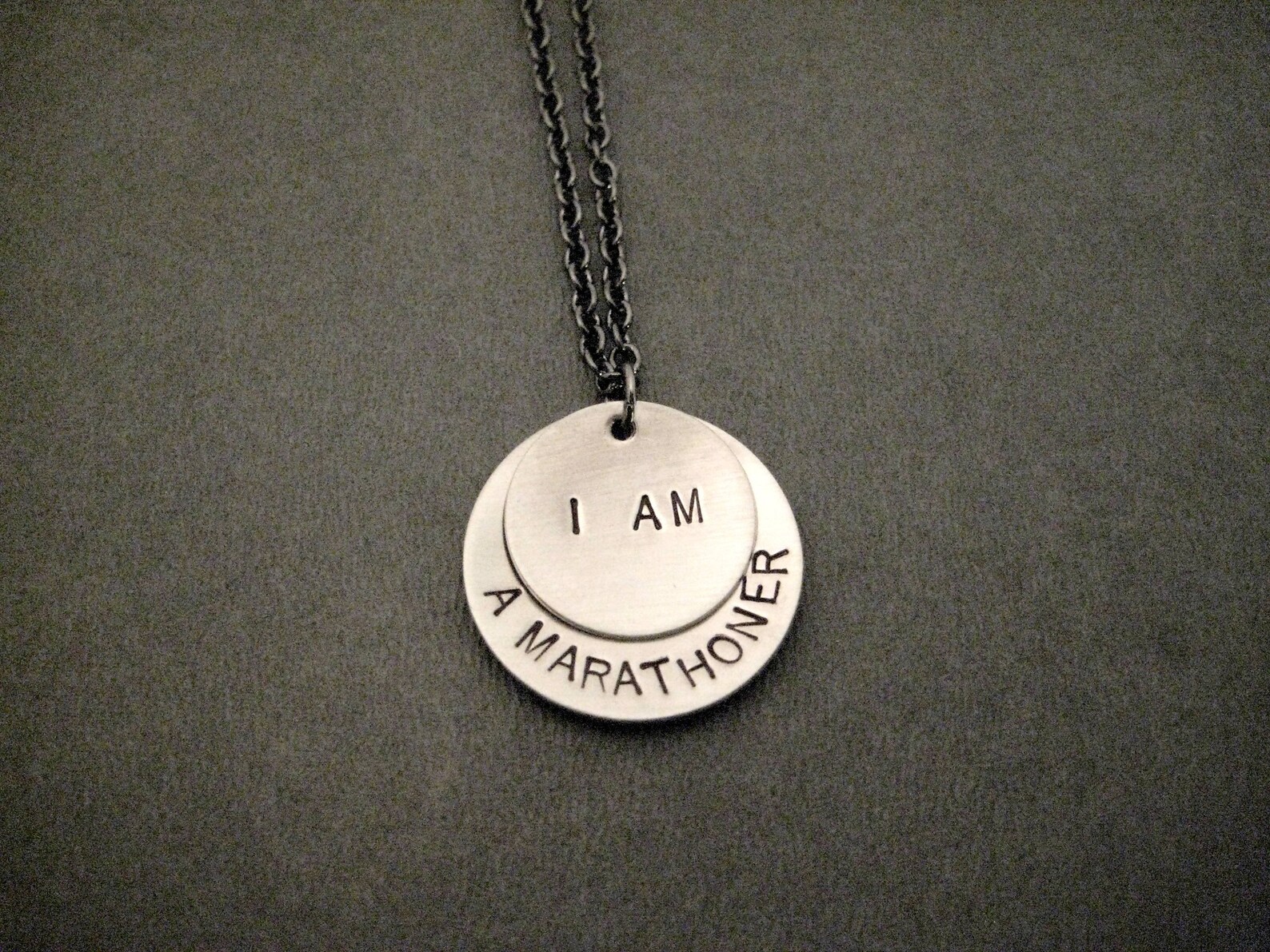 I AM a MARATHONER Necklace Marathon Runner Necklace on - Etsy