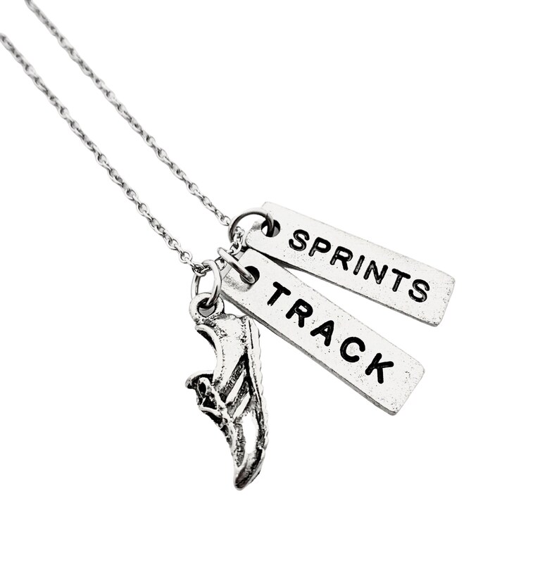 Pewter TRACK DISTANCE or EVENT Necklace - Pewter Shoe, Pewter Track ...