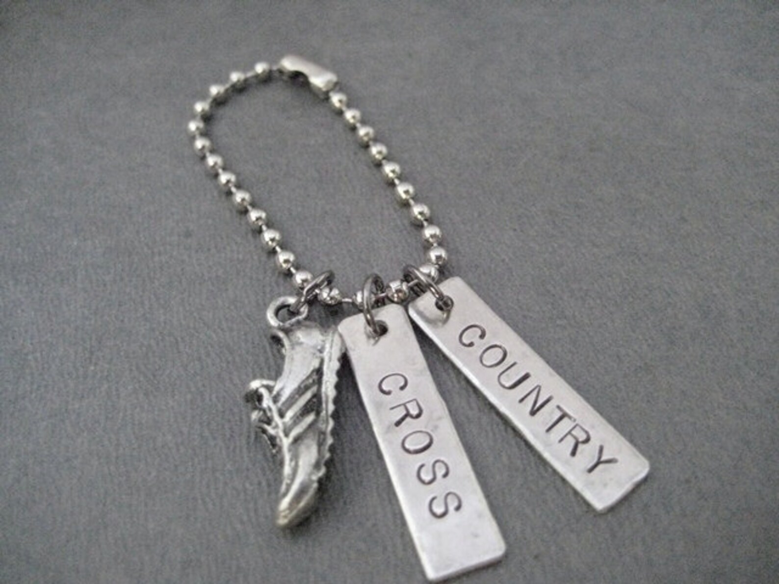 CROSS COUNTRY Run Cross Country Key Chain Ball Chain or - Etsy