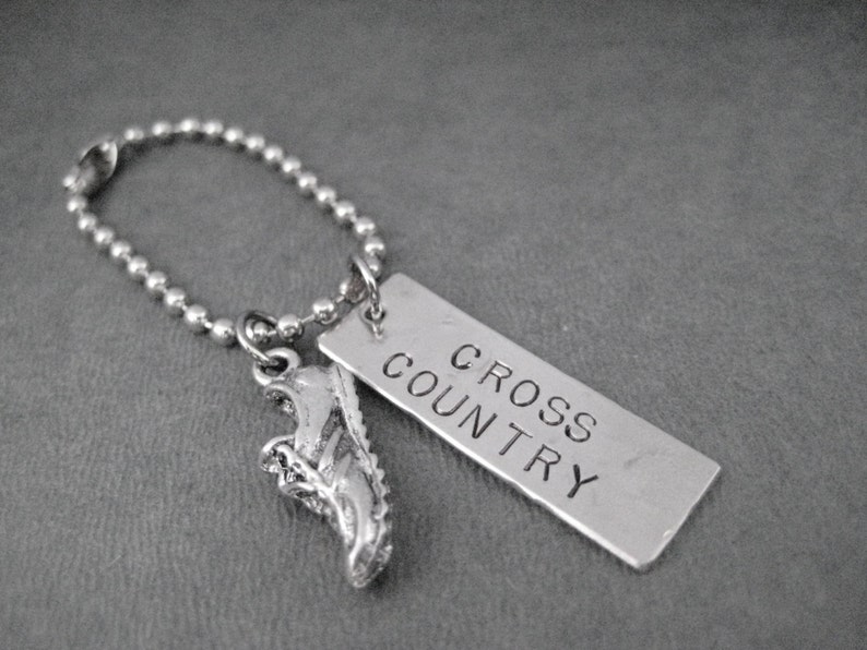 RUN CROSS COUNTRY Key Chain Ball Chain or Key Ring Shoe | Etsy