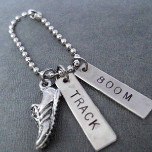 TRACK DISTANCE or EVENT Key Chain / Bag Tag - Choose Your Track Event ...