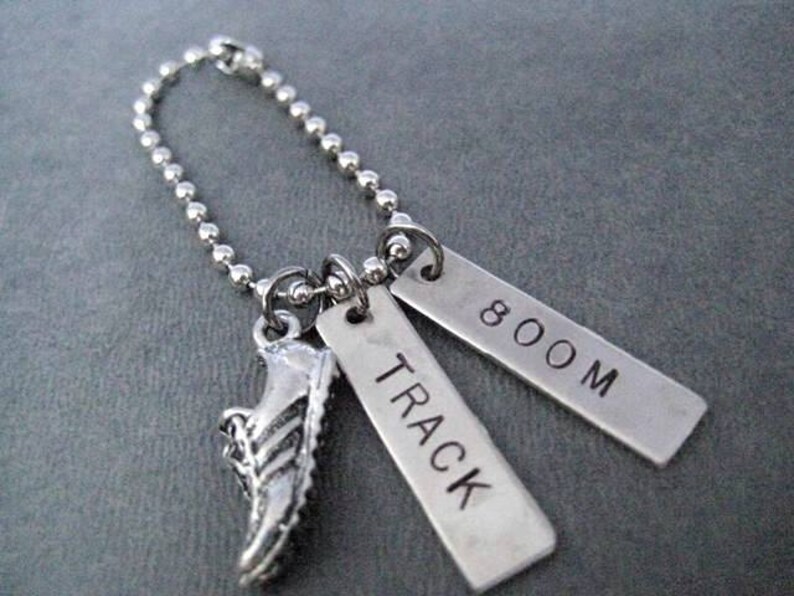 TRACK DISTANCE or EVENT Key Chain / Bag Tag Ball Chain or - Etsy