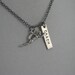 SWIM COACH Necklace - Swimming Necklace on Gunmetal Chain - Swimmer ...